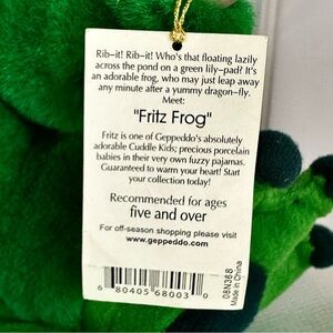 Geppeddo Cuddle Kids | Toys | Geppeddo Cuddle Kids Fritz Frog Porcelain ...